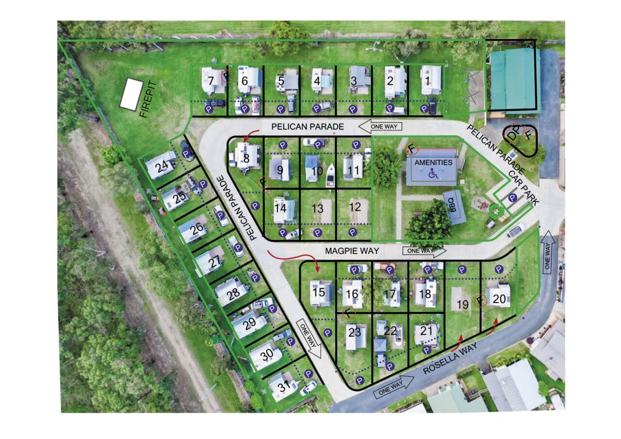 Our Caravan Park Map | BIG4 Colonial Holiday Park